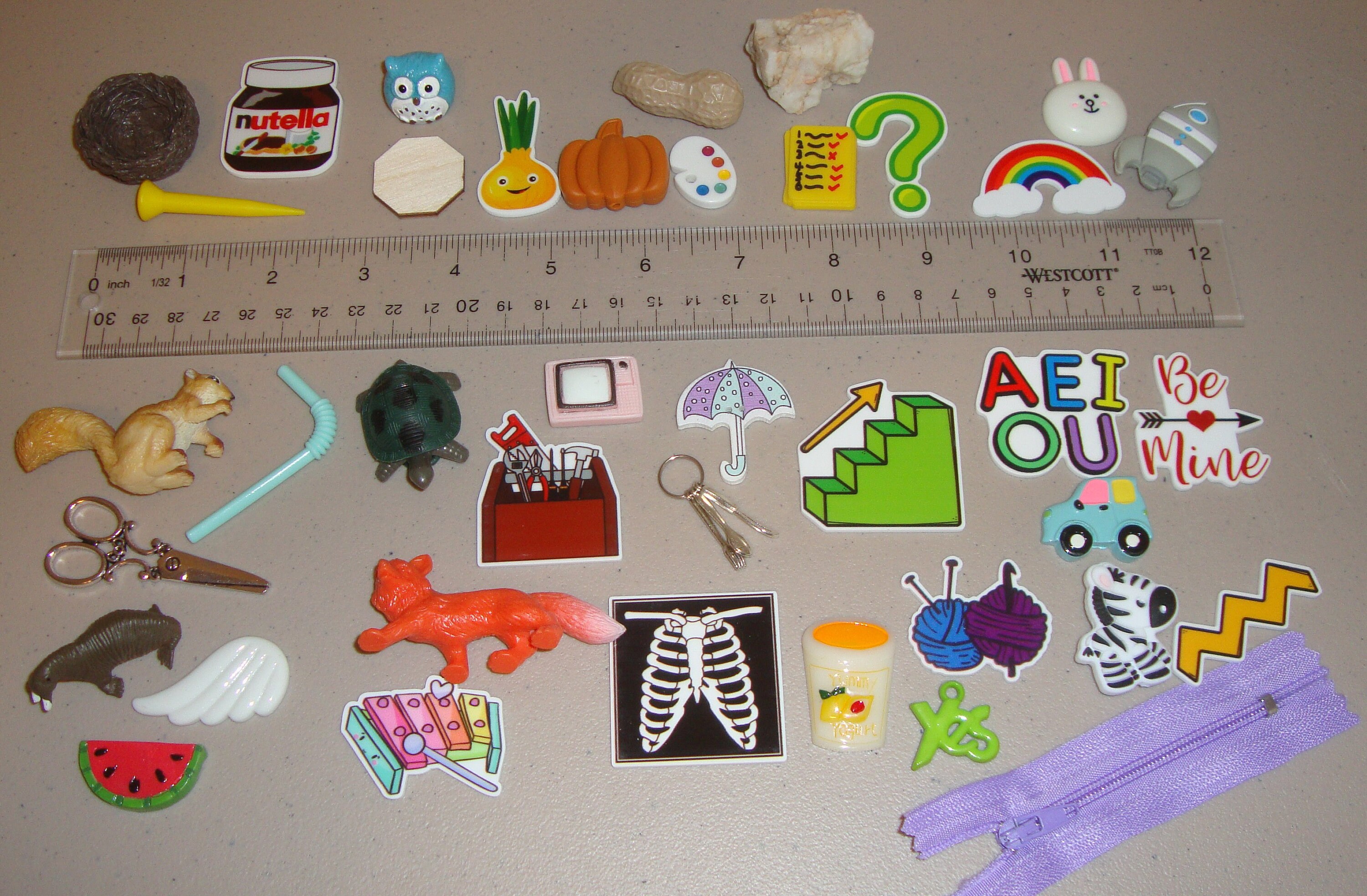 78 Alphabet Objects, 3 per Letter, Literacy Phonics Reading Alphabet ...