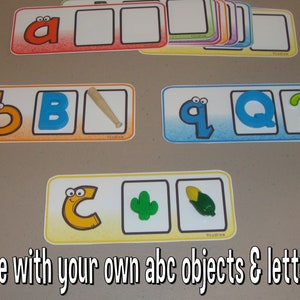 Alphabet Objects Silly Sorting Mats Printable Game Literacy Center ...