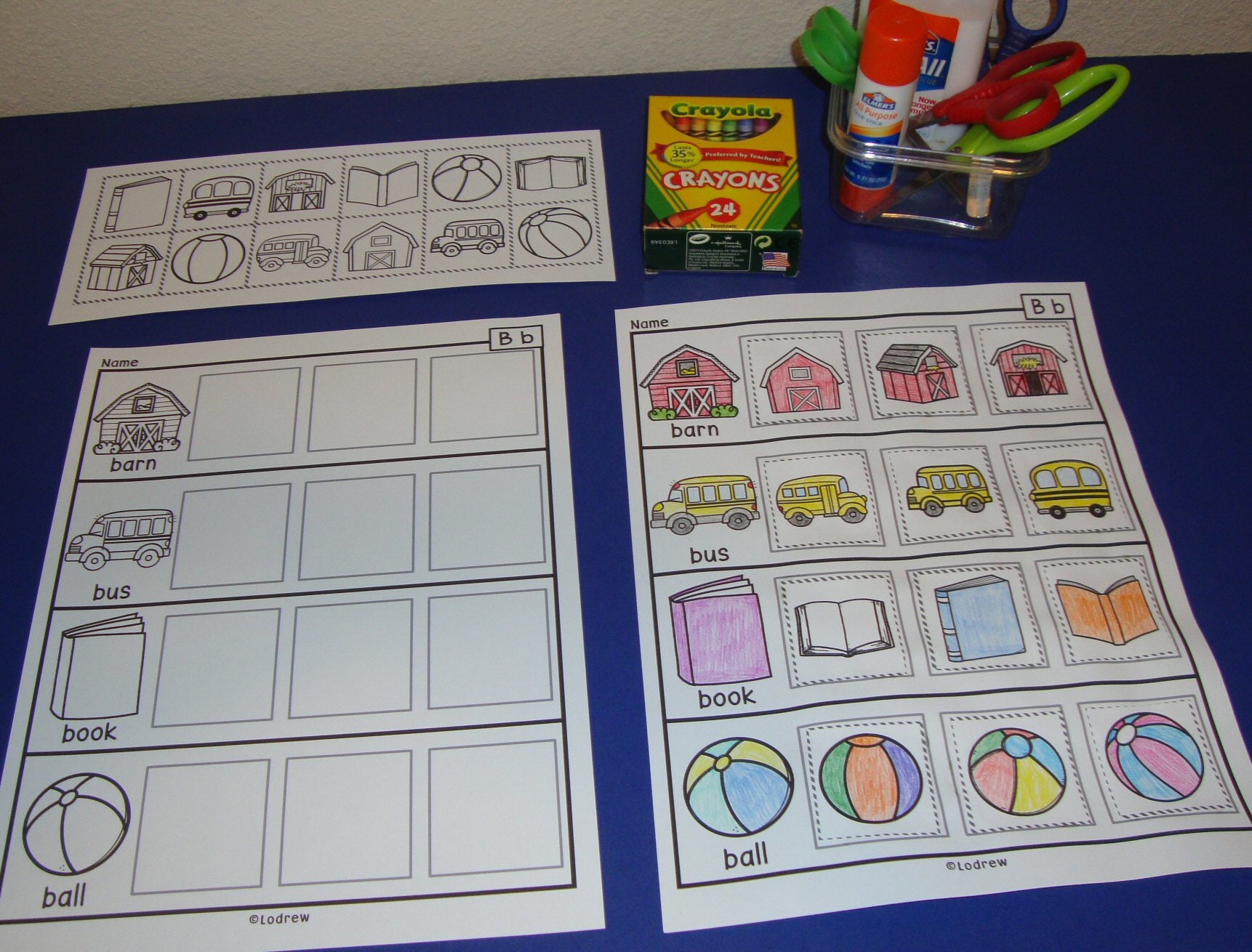 Alphabet Centers Cut and Paste Fine Motor Centers Alphabet Activities ...