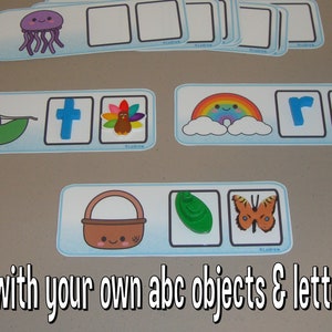 Alphabet Objects Silly Sorting Mats Printable Game Literacy Center ...