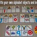 Alphabet Objects Sorting Mats Printable Game Literacy Center Beginning ...