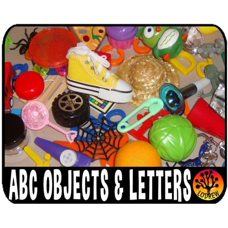 52 Alphabet Objects 52 Letters Literacy Center Phonics Reading ABC ...