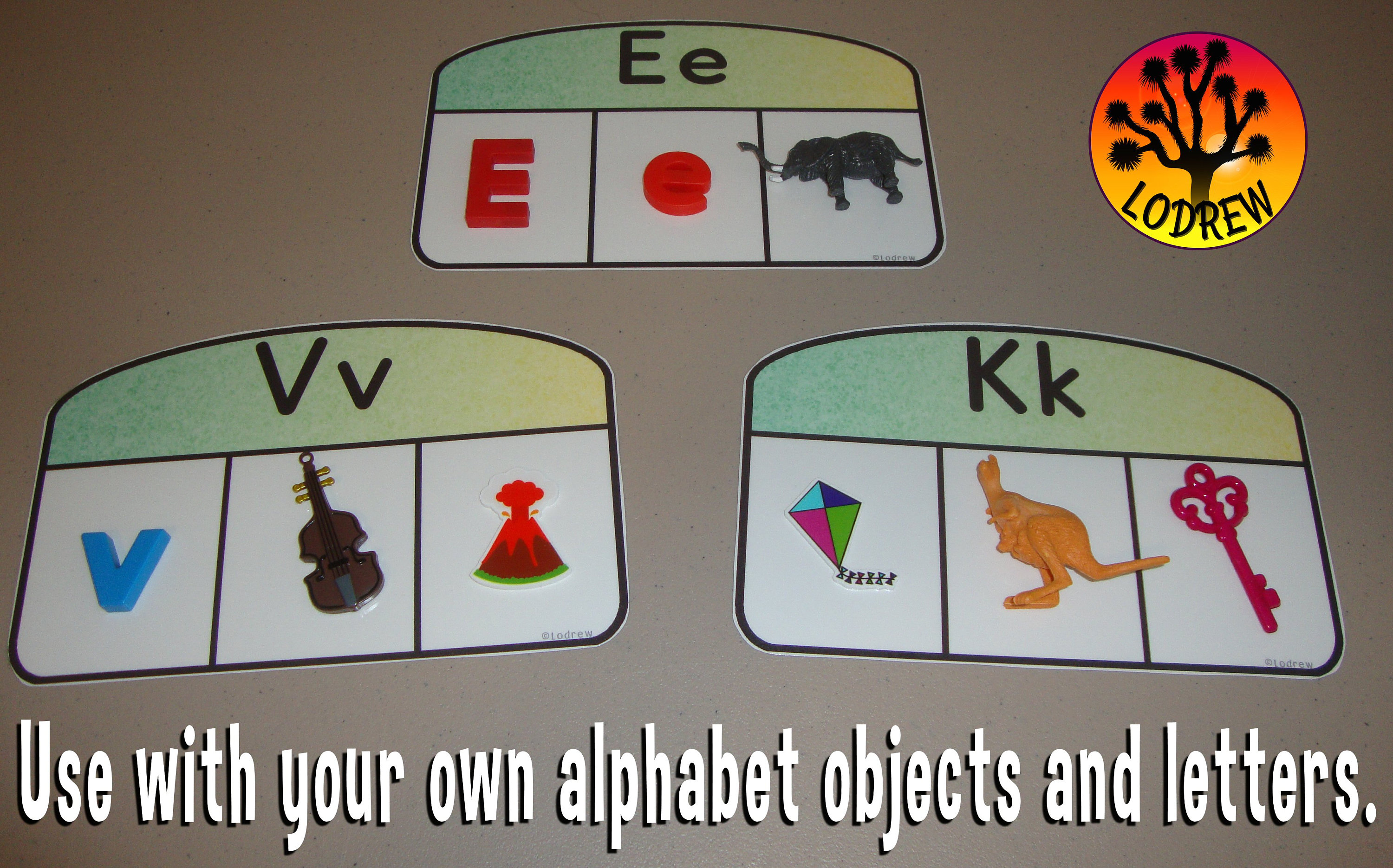 Alphabet Objects Sorting Mats Printable Game Literacy Center Beginning ...
