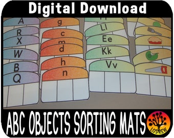 Truck Wash Alphabet Objects Match and Sort Printable Game Literacy ...