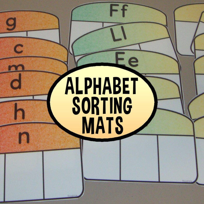 Alphabet Objects Sorting Mats: Preschool Phonics Game (digital Download ...