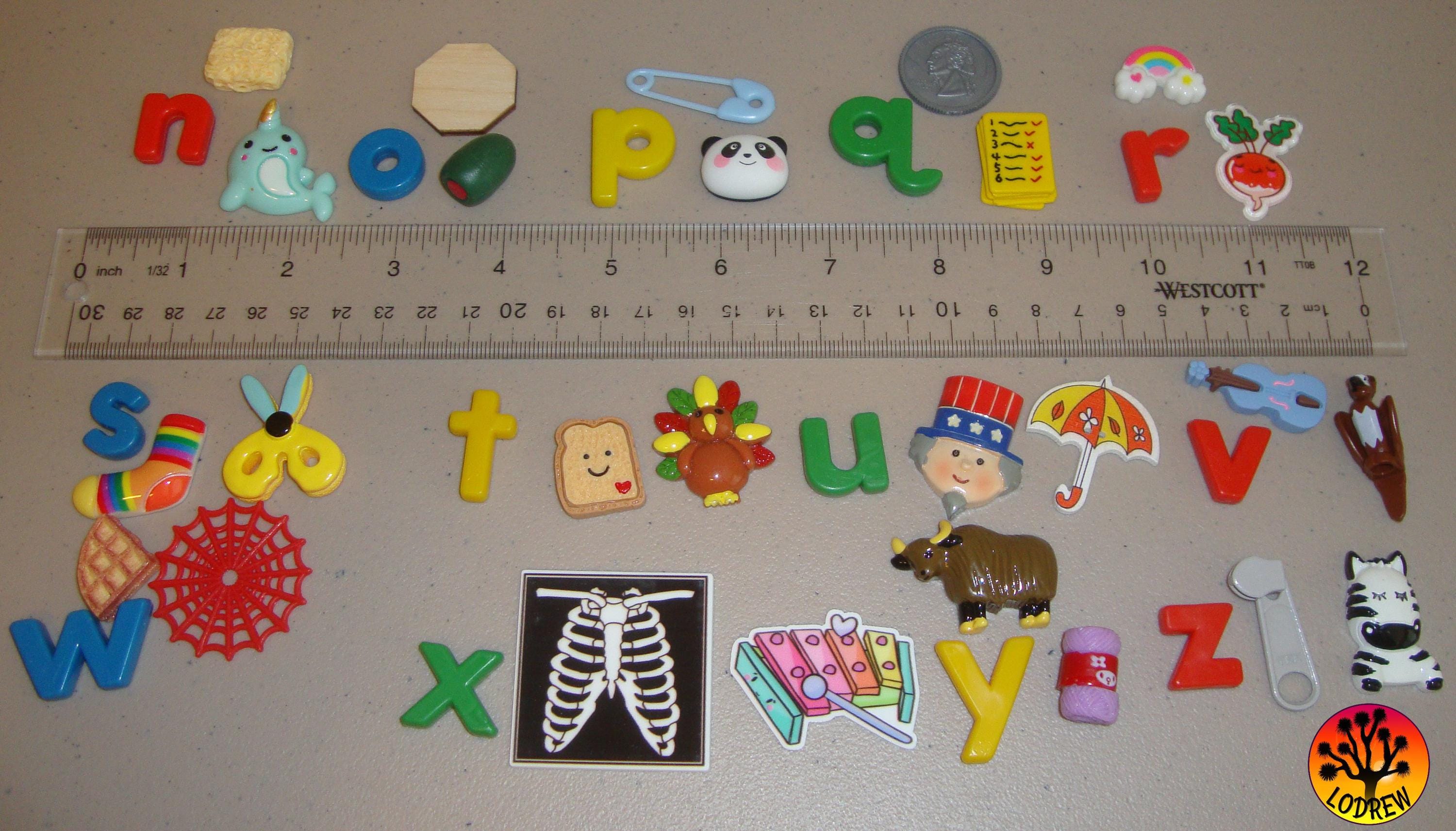 52 Alphabet Objects 26 Letters Literacy Center Phonics Reading ABC ...