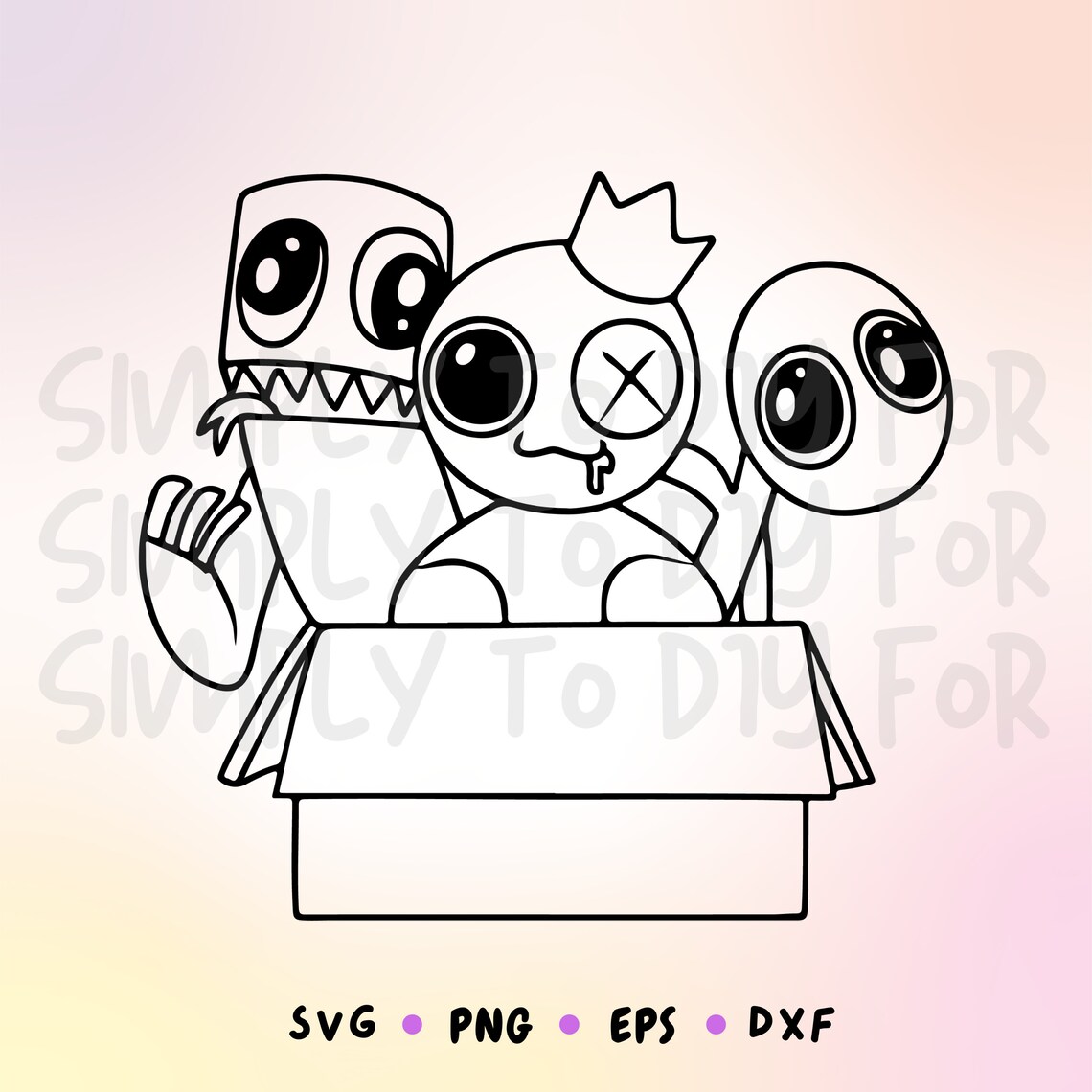 Roblox Rainbow Friends Video Game Roblox SVG Gamer SVG DXF Eps Png Cut ...