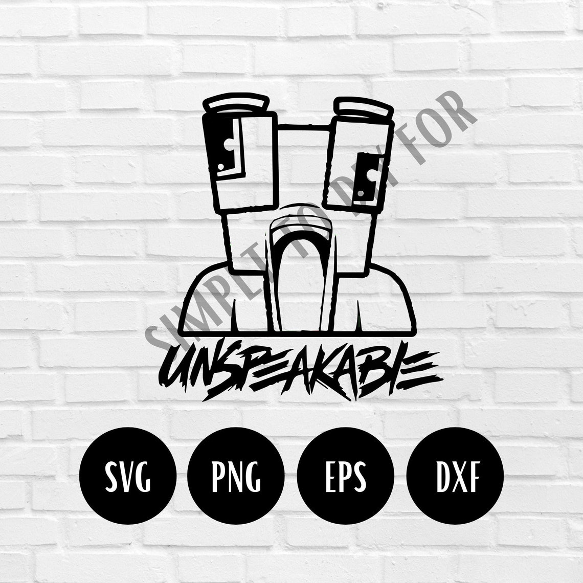 Unspeakable Youtube Kids SVG Gamer SVG DXF Eps Png Cut - Etsy UK