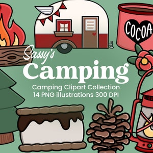 Camping Clipart Collection, S'mores Bar Clipart, Summer Camp Clipart - Etsy
