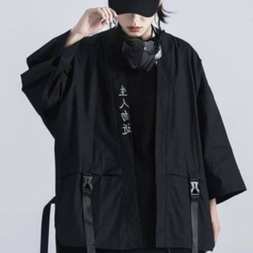 Black Fashion Techwear Shirt Techwear Lady Oversize Japanese - Etsy