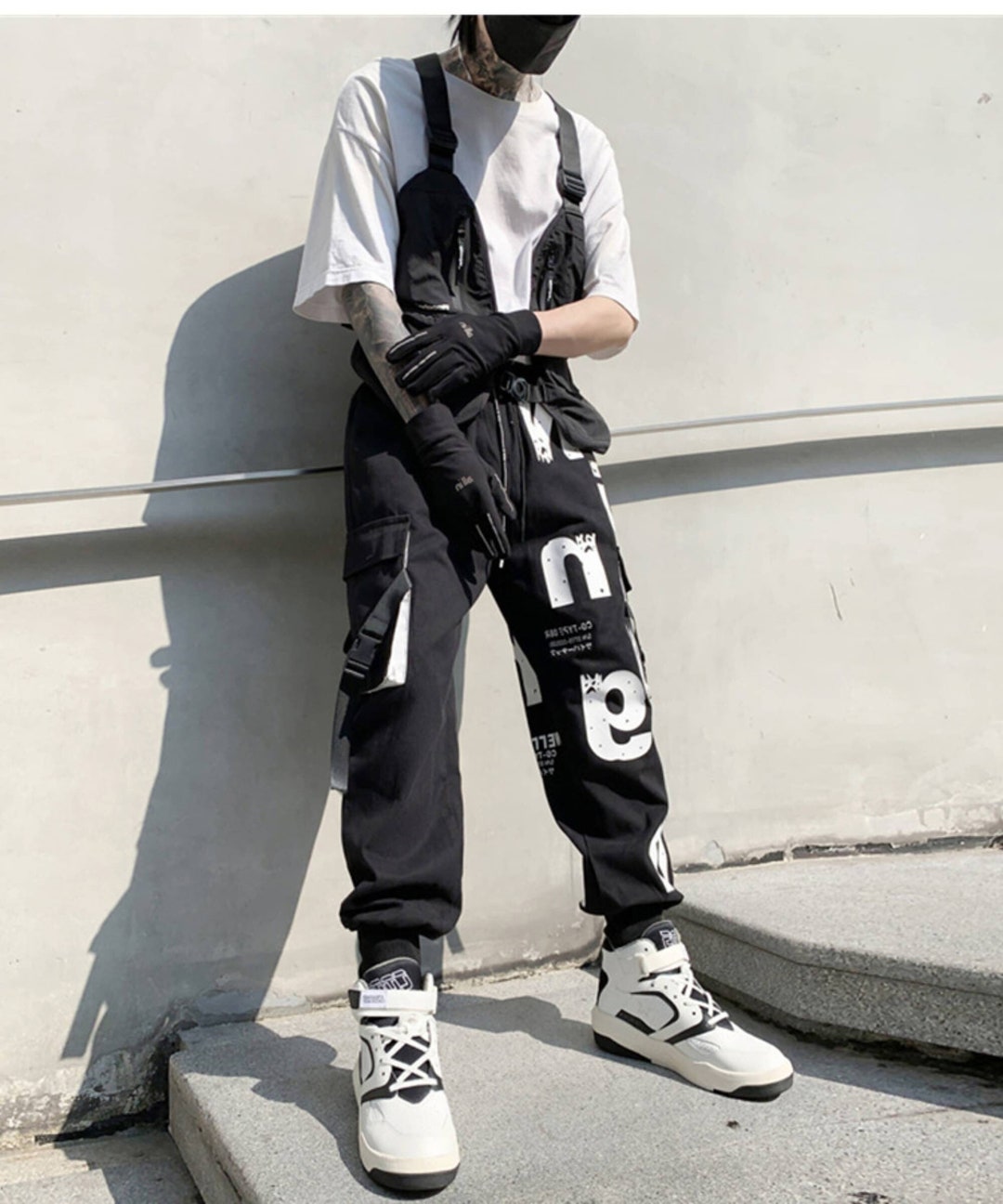 Cyberpunk Men's Techwear Pants Japanese Joggers Cargo - Etsy