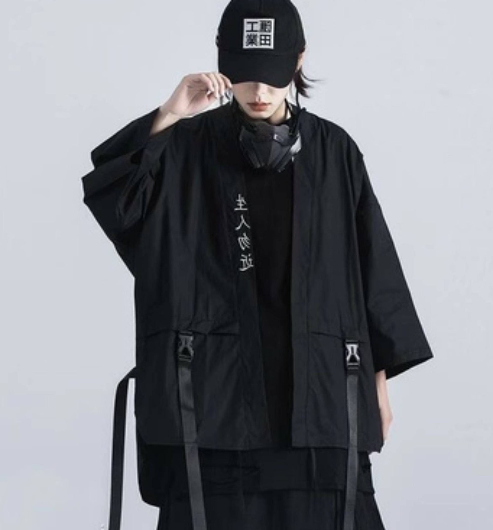 Black Fashion Techwear Shirt Techwear Lady Oversize Japanese - Etsy