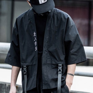 Black Japanese Techwear T-shirt Cyberpunk Darkwear Harajuku - Etsy