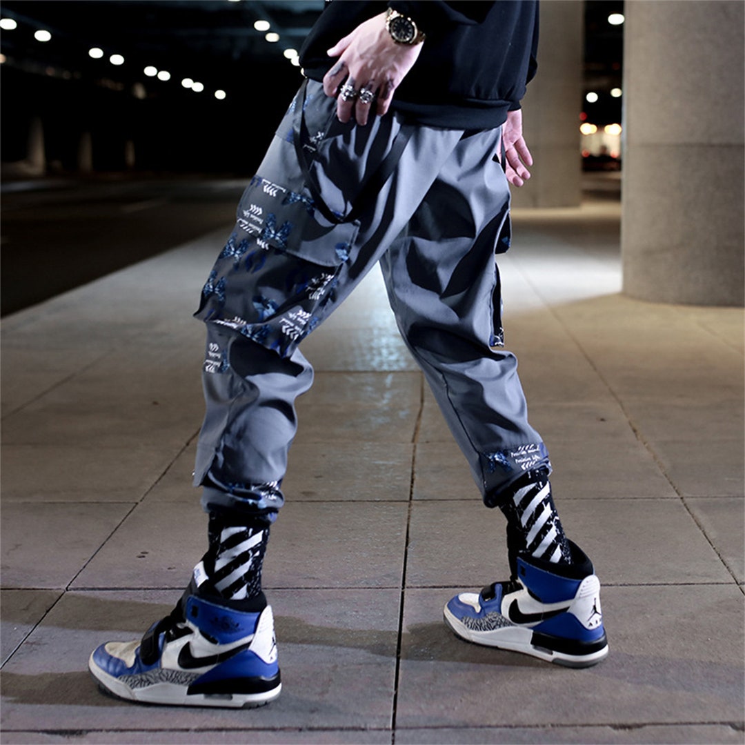 Men's Tactical Techwear Pants Japanese Joggers Cargo - Etsy
