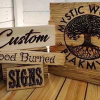 Wood Burned Sign - Etsy
