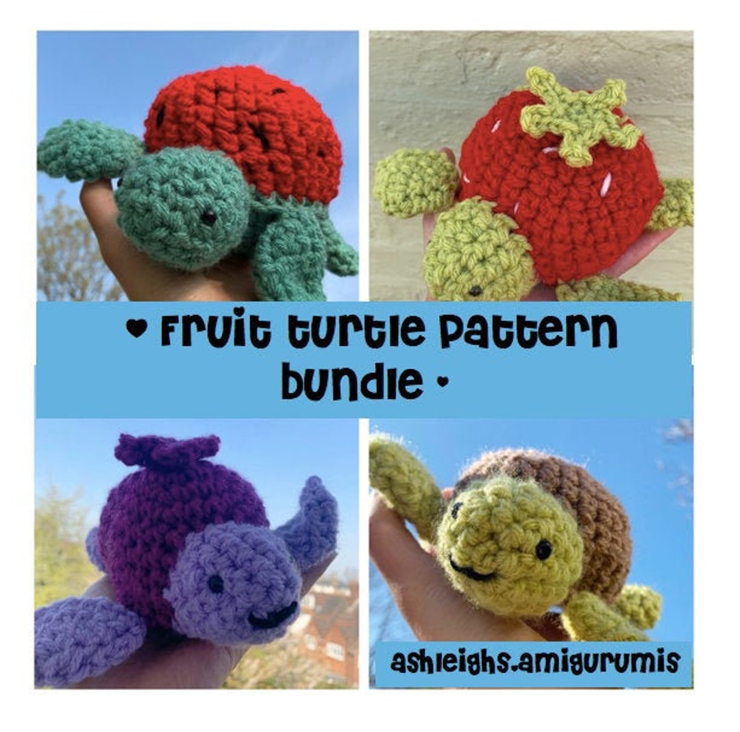 Fruit Turtle Pattern Bundle - Amigurumi Crochet - Etsy