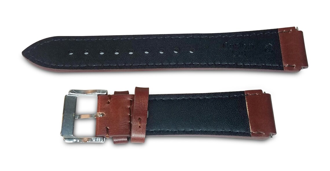 Brown Leather Watch Strap 18mm Wide Watch Band Seiko 5 - Etsy