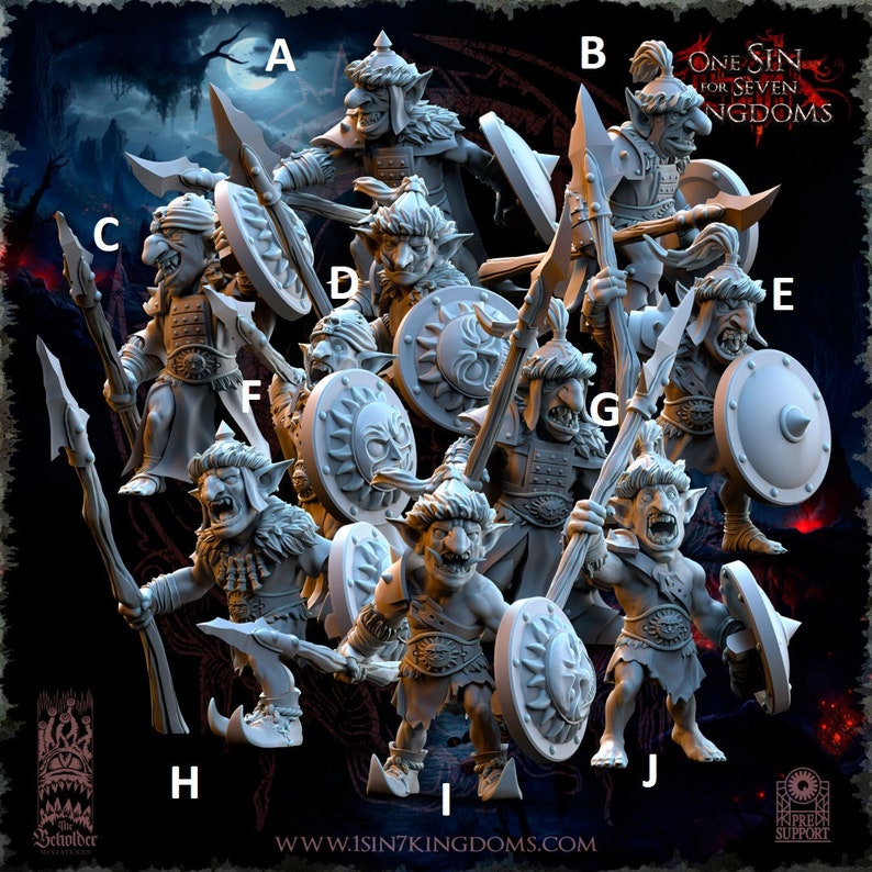 Beholder Miniatures - Desert Goblin Warriors - Resin Figurines - Etsy