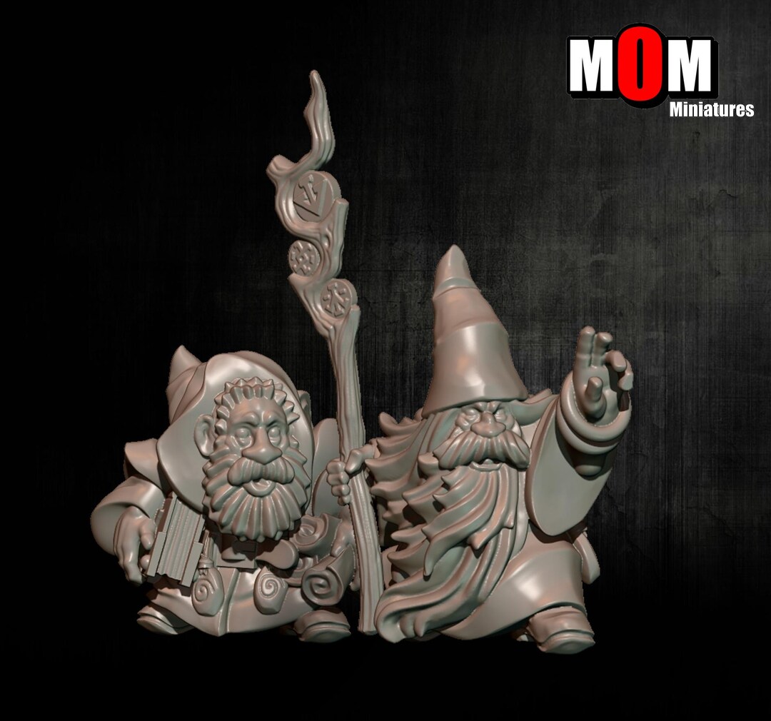MOM Miniatures - Dwarves - Wizard - Resin Figurines - Etsy