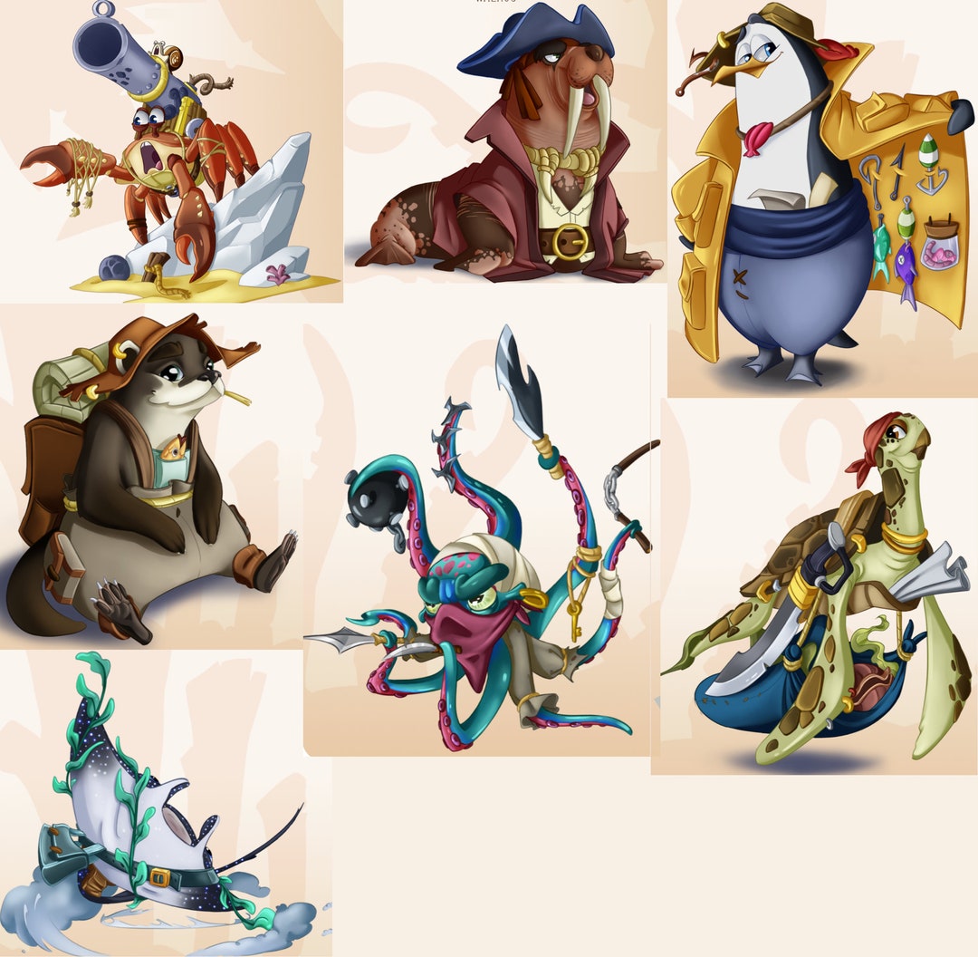 Cast N Play Cornelia's Companions Aquatic Animals - Etsy