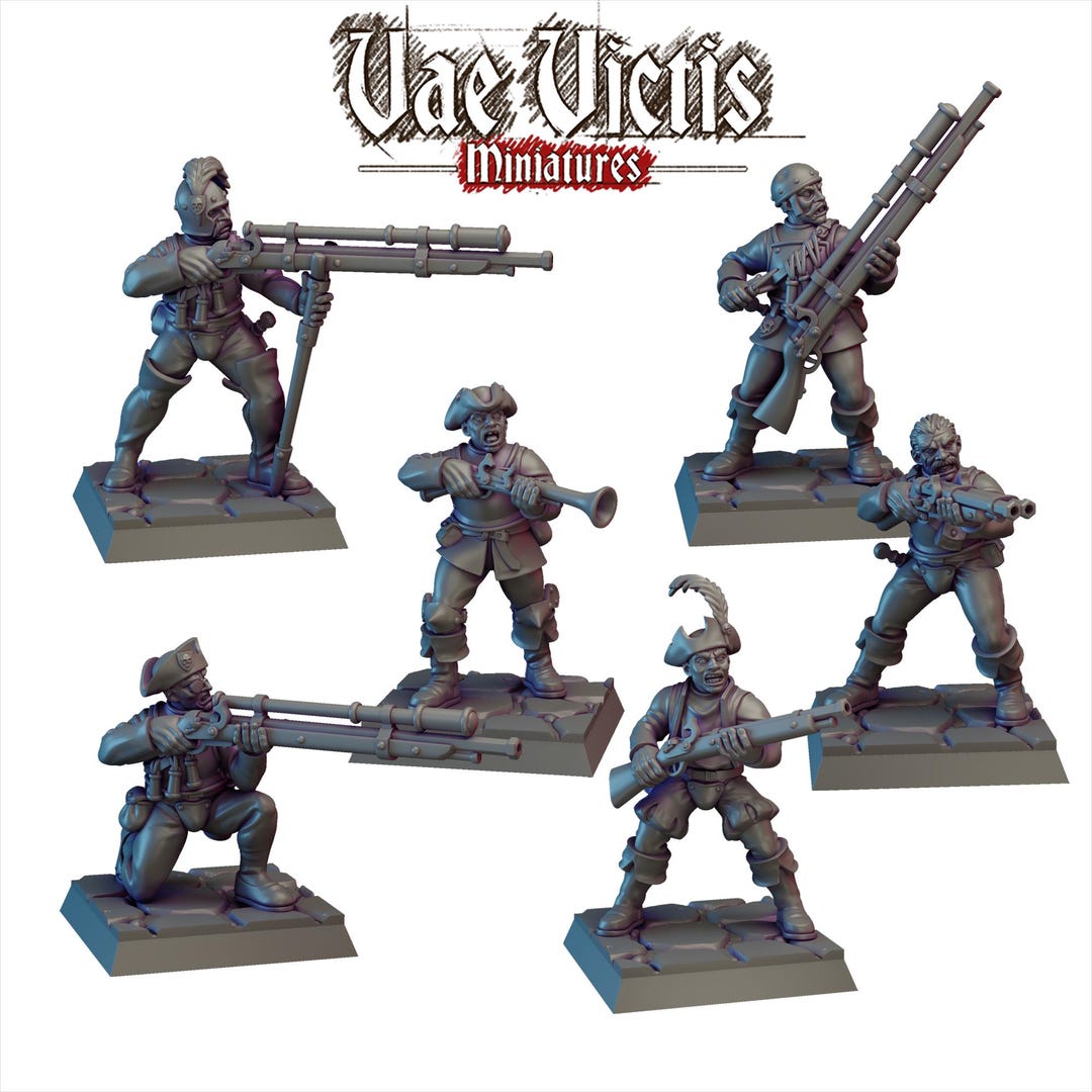 Vae Victis - Humans - Gunmen's Gang - Resin Figurines - Etsy