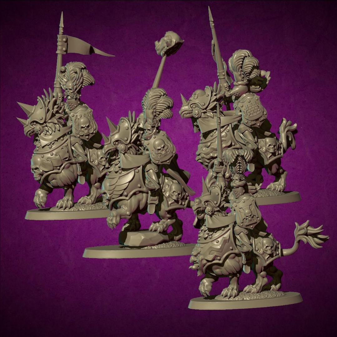 MOM Miniatures - Empire - Demigryphs - Resin Figurines - Etsy