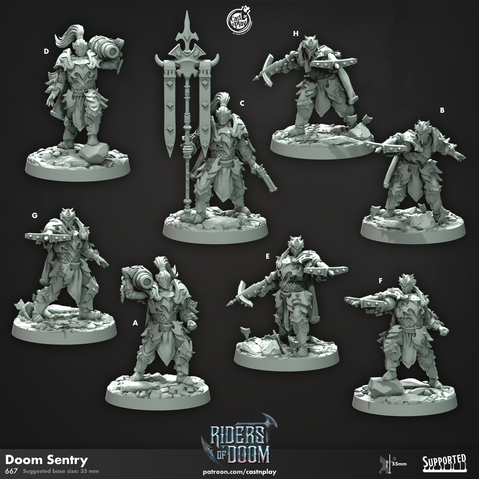 Cast N Play - Riders of Doom - Resin Figures - Etsy