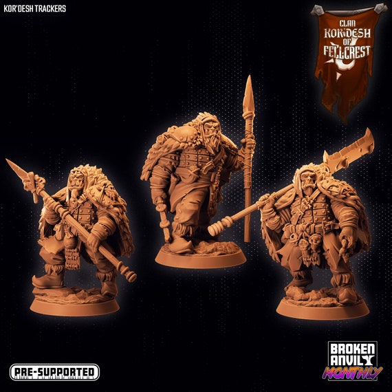 Broken Anvil Clan of Kor'desh Trackers Resin - Etsy
