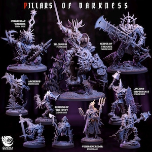 Goetia Miniatures - Pillars of Darkness - Resin Figurines - Etsy