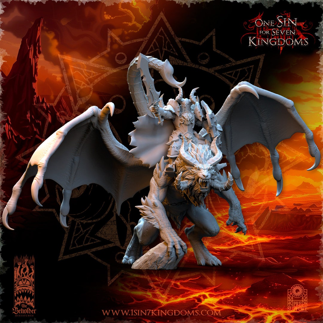 Beholder Miniatures Realms of Ruin Commander on Manticore Resin ...