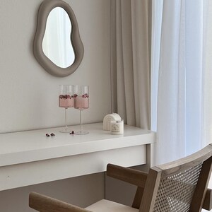 Ceramic Frame Wall Hanging Mirror, Luxery Handmade Home Decor, Nordic ...