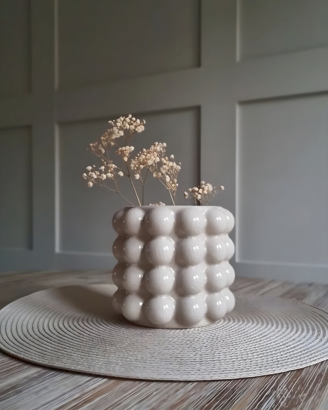 Scandinavian Style Ceramic Bubble Vase Nordic Decor Gift for - Etsy