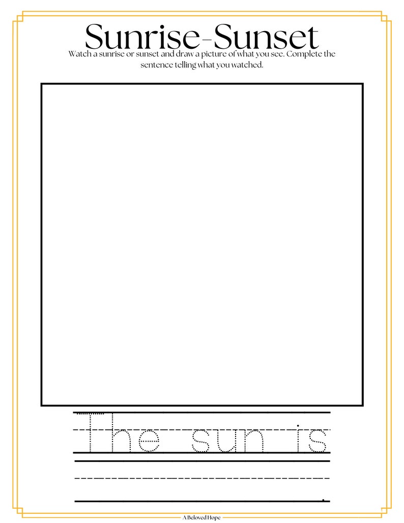 Sun Unit Study / Sun Worksheets / Sun Activities for Preschool / Sun ...