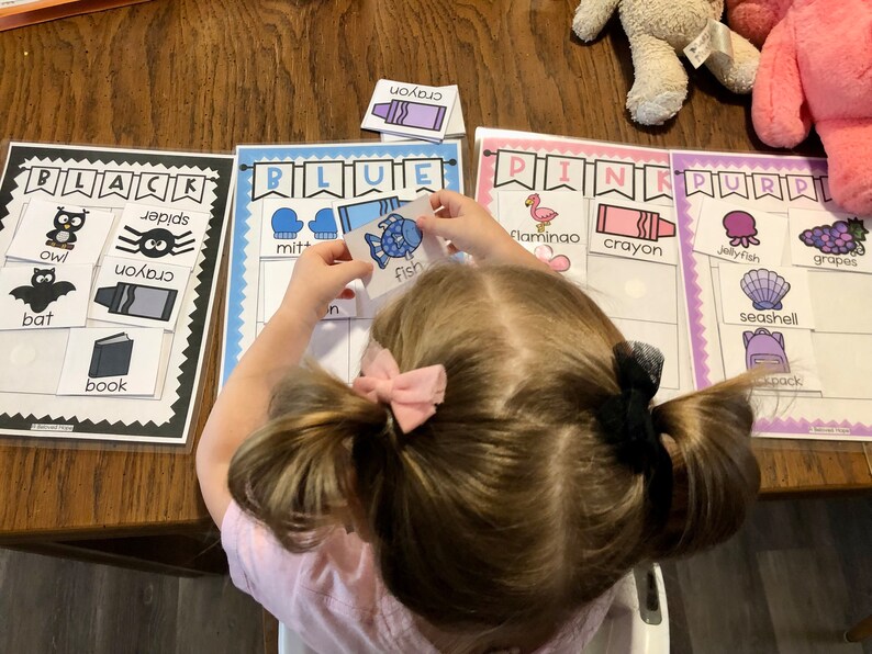 Color Sort Learning Mat Bundle / Sort by Color Activity / Color Sorting ...