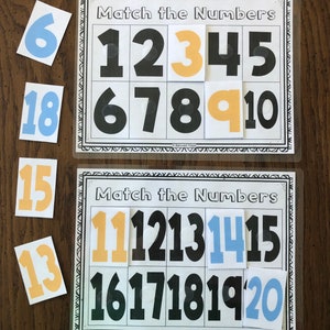 Number Learning Math Bundle / Counting Activities / Number Recognition ...