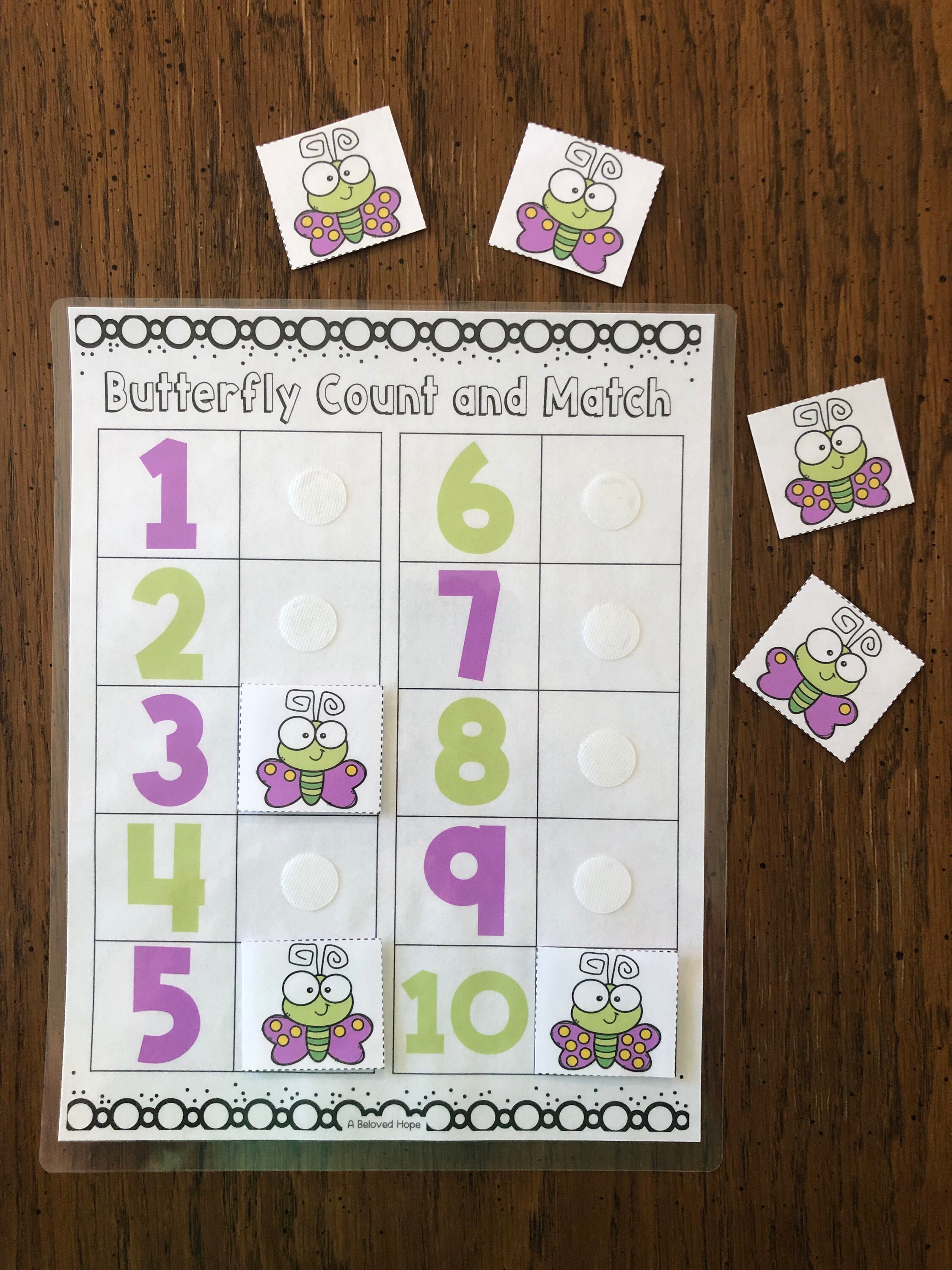 Counting Learning Mat Bundle / Preschool Counting Activities ...