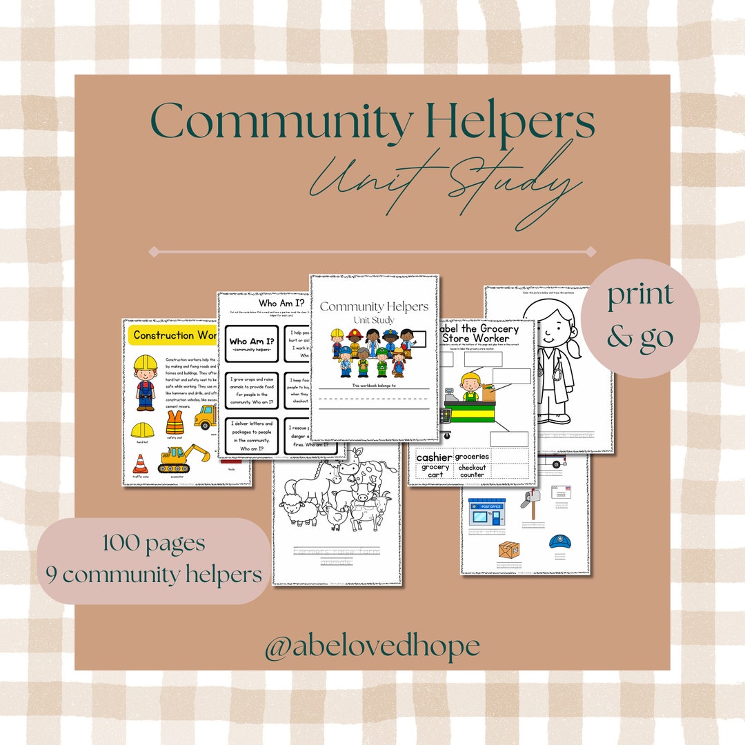 Community Helpers Unit Study / Community Workers Activities / Community ...