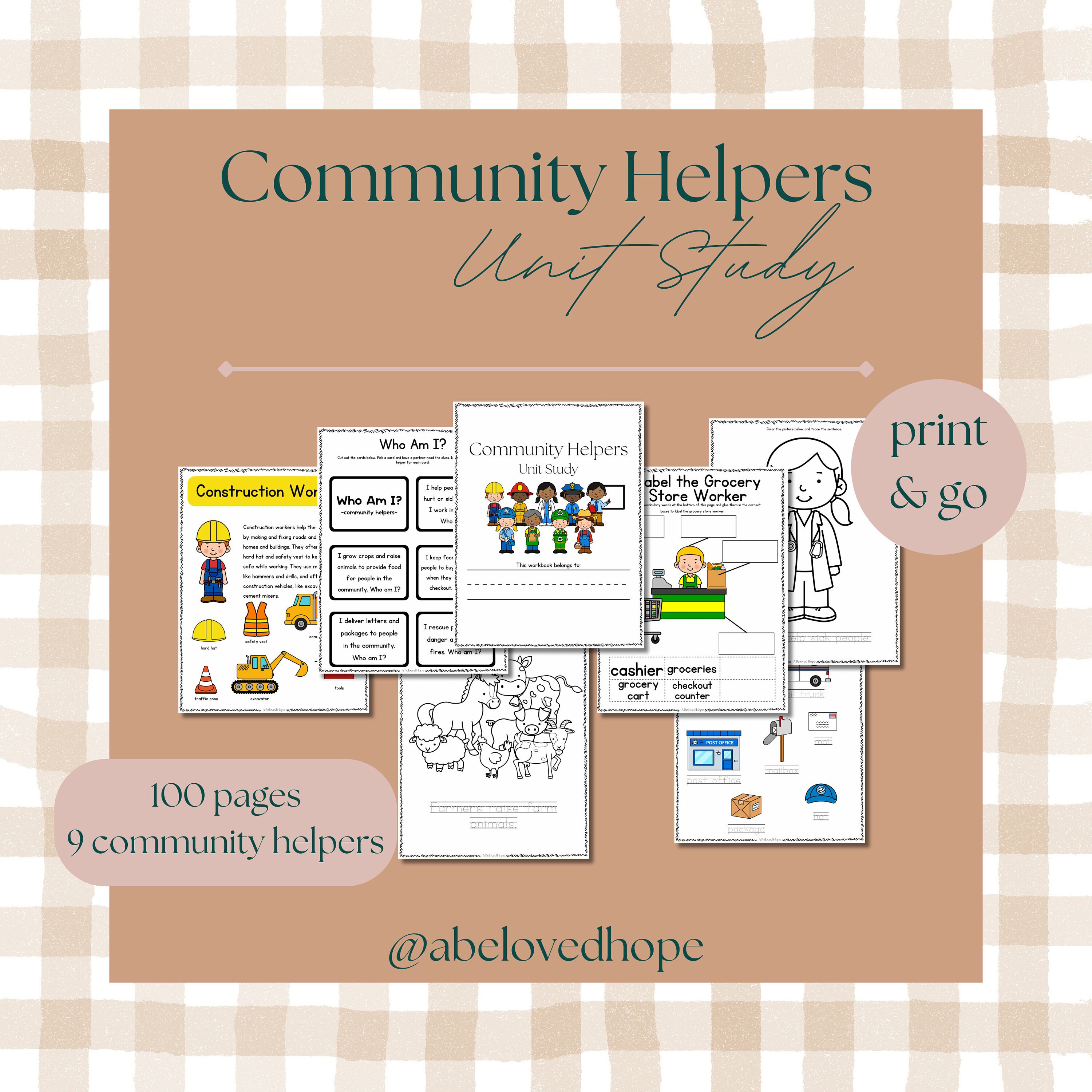 Community Helpers Unit Study / Community Workers Activities / Community ...