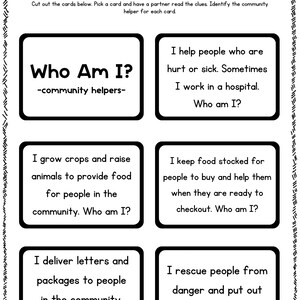 Community Helpers Unit Study / Community Workers Activities / Community ...