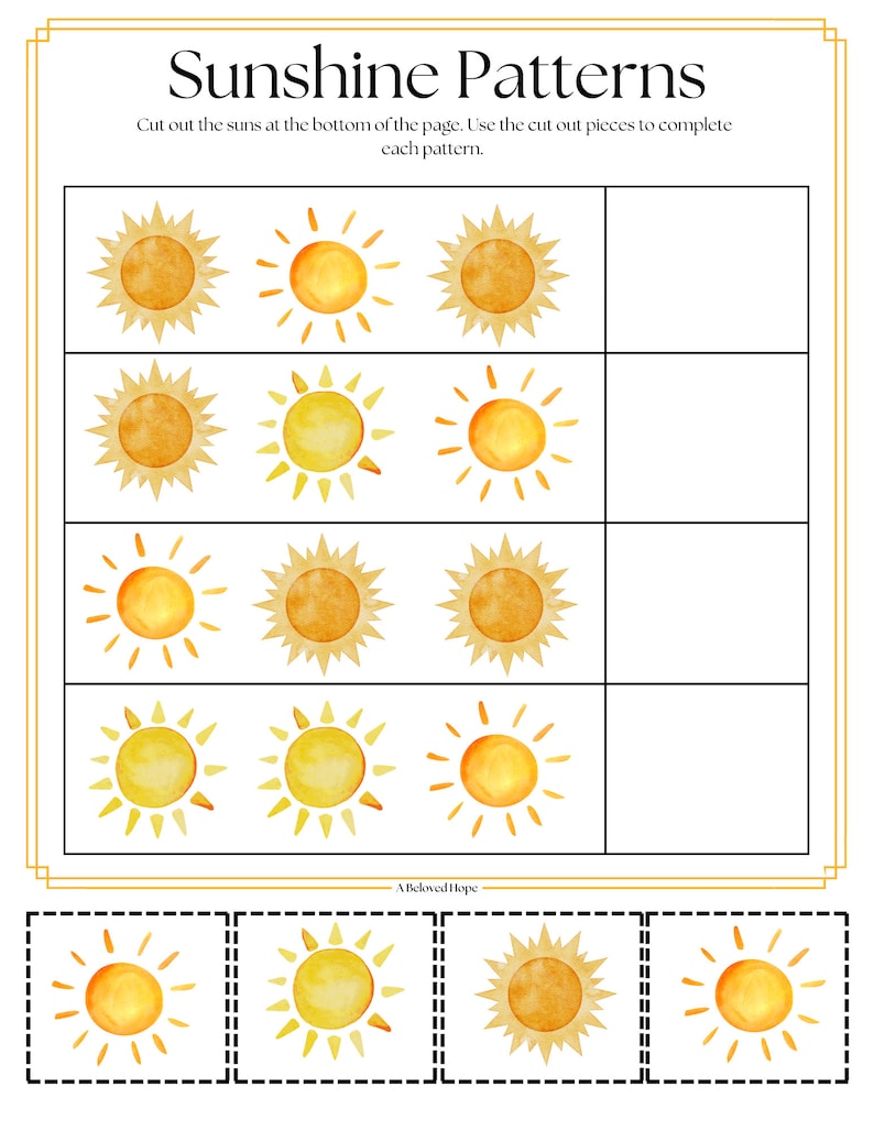 Sun Unit Study / Sun Worksheets / Sun Activities for Preschool / Sun ...