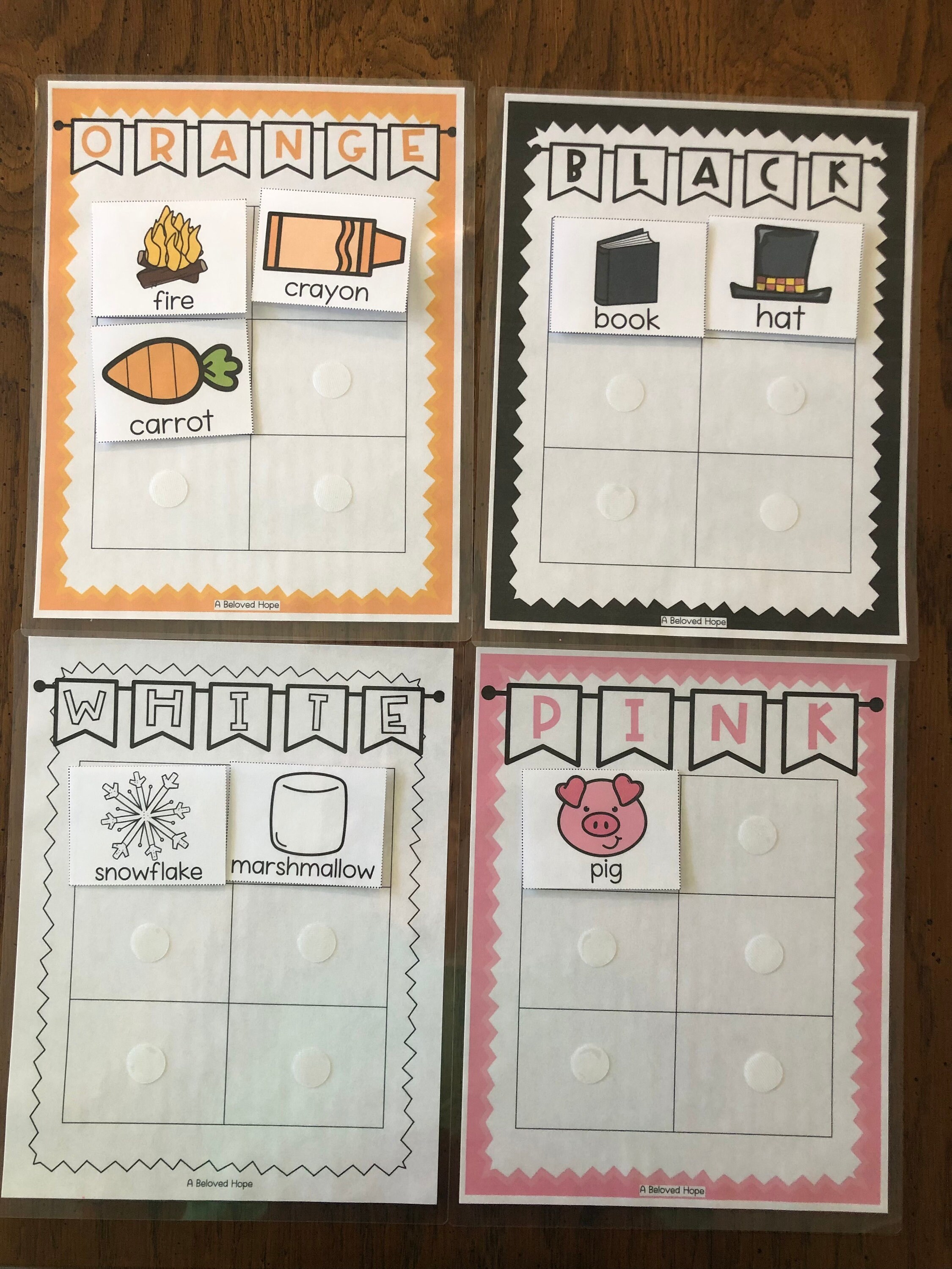 Color Sort Learning Mat Bundle / Sort by Color Activity / Color Sorting ...