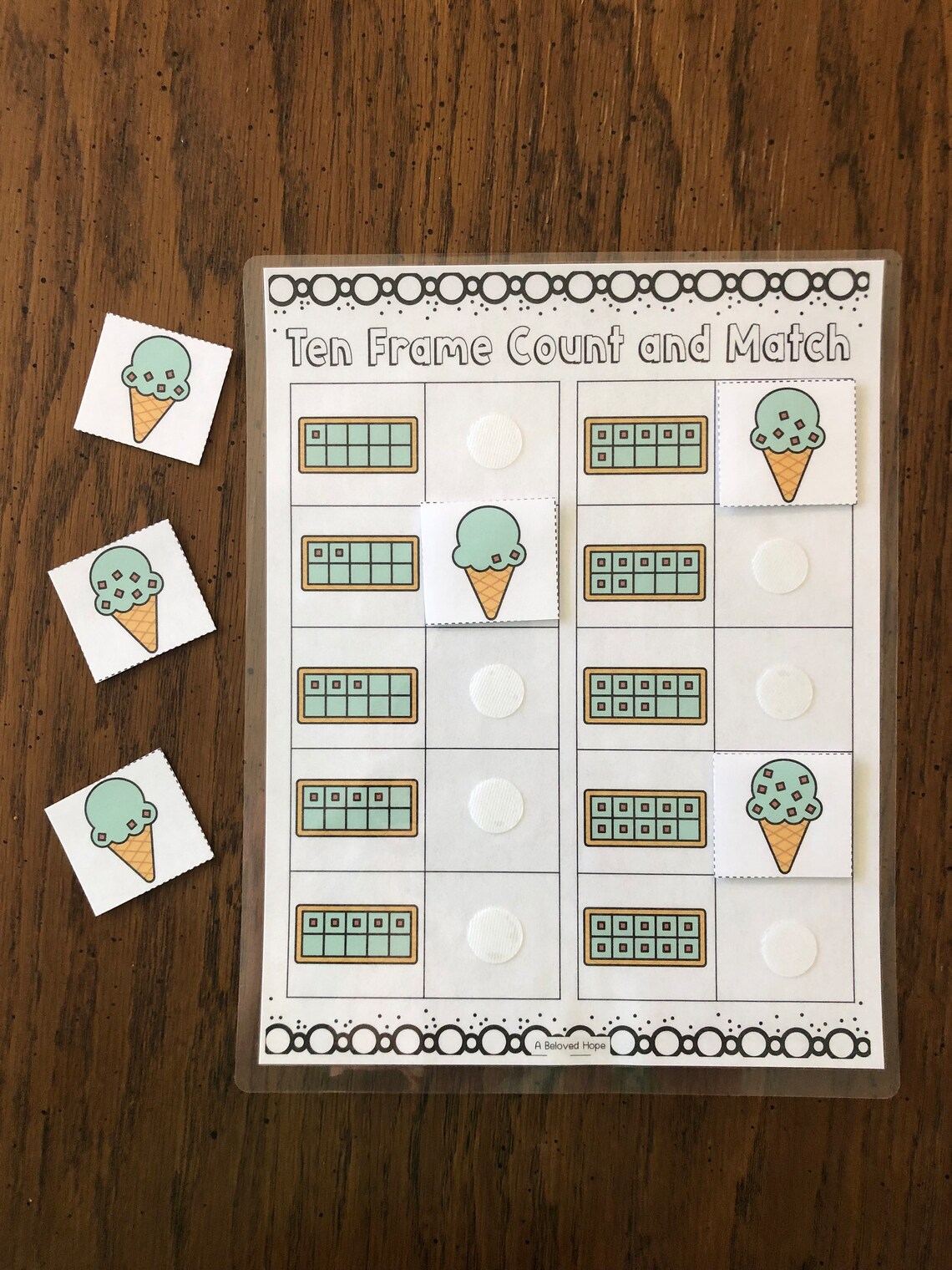 Counting Learning Mat Bundle / Preschool Counting Activities ...