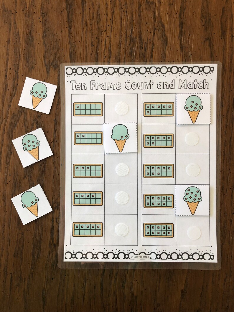 Counting Learning Mat Bundle / Preschool Counting Activities ...