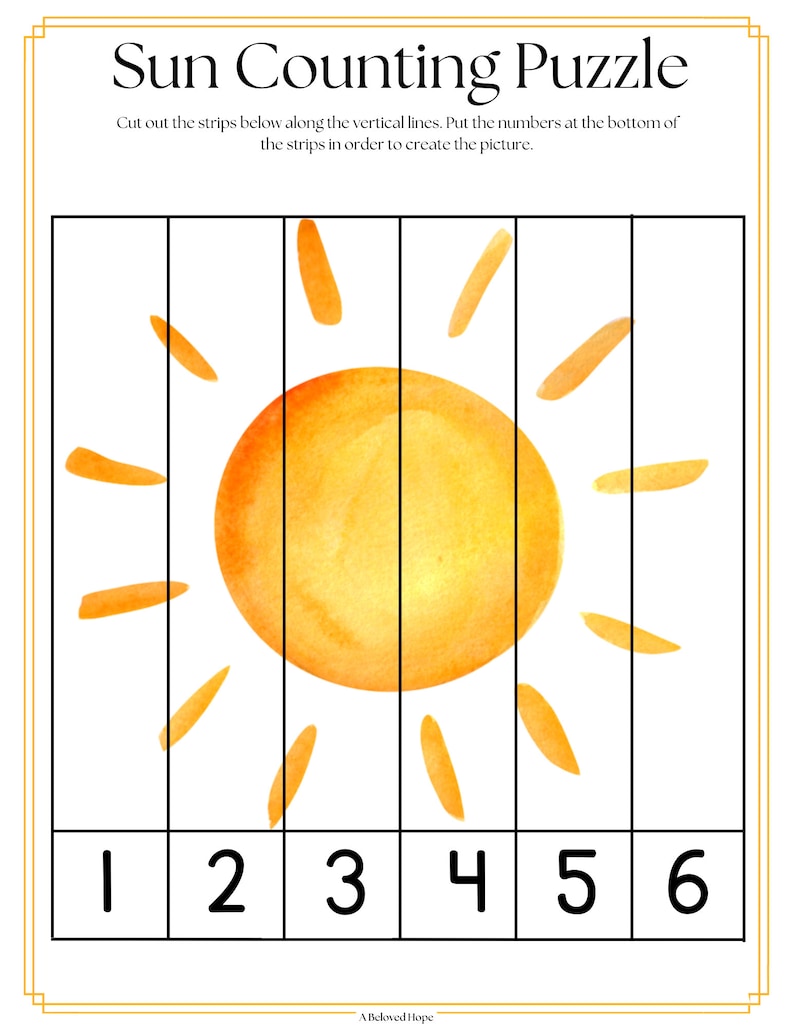 Sun Unit Study / Sun Worksheets / Sun Activities for Preschool / Sun ...
