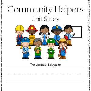 Community Helpers Unit Study / Community Workers Activities / Community ...