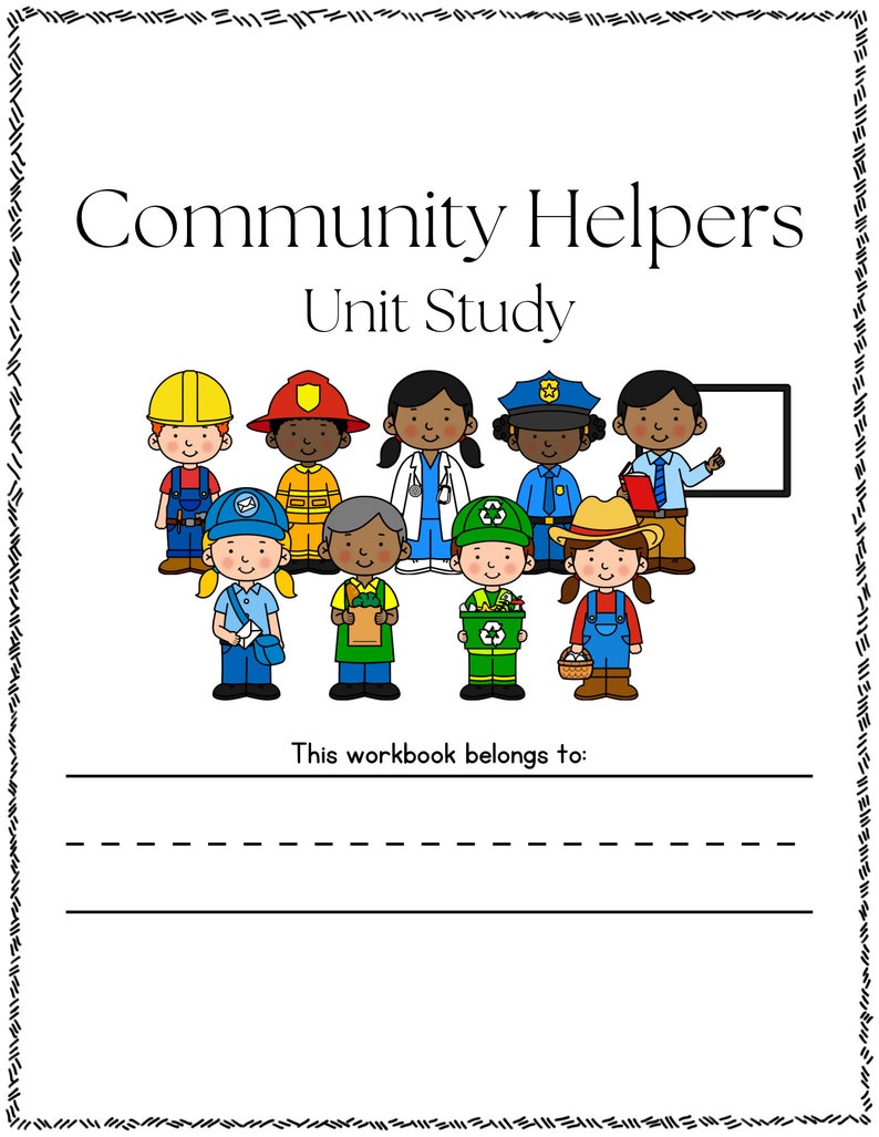Community Helpers Unit Study / Community Workers Activities / Community ...