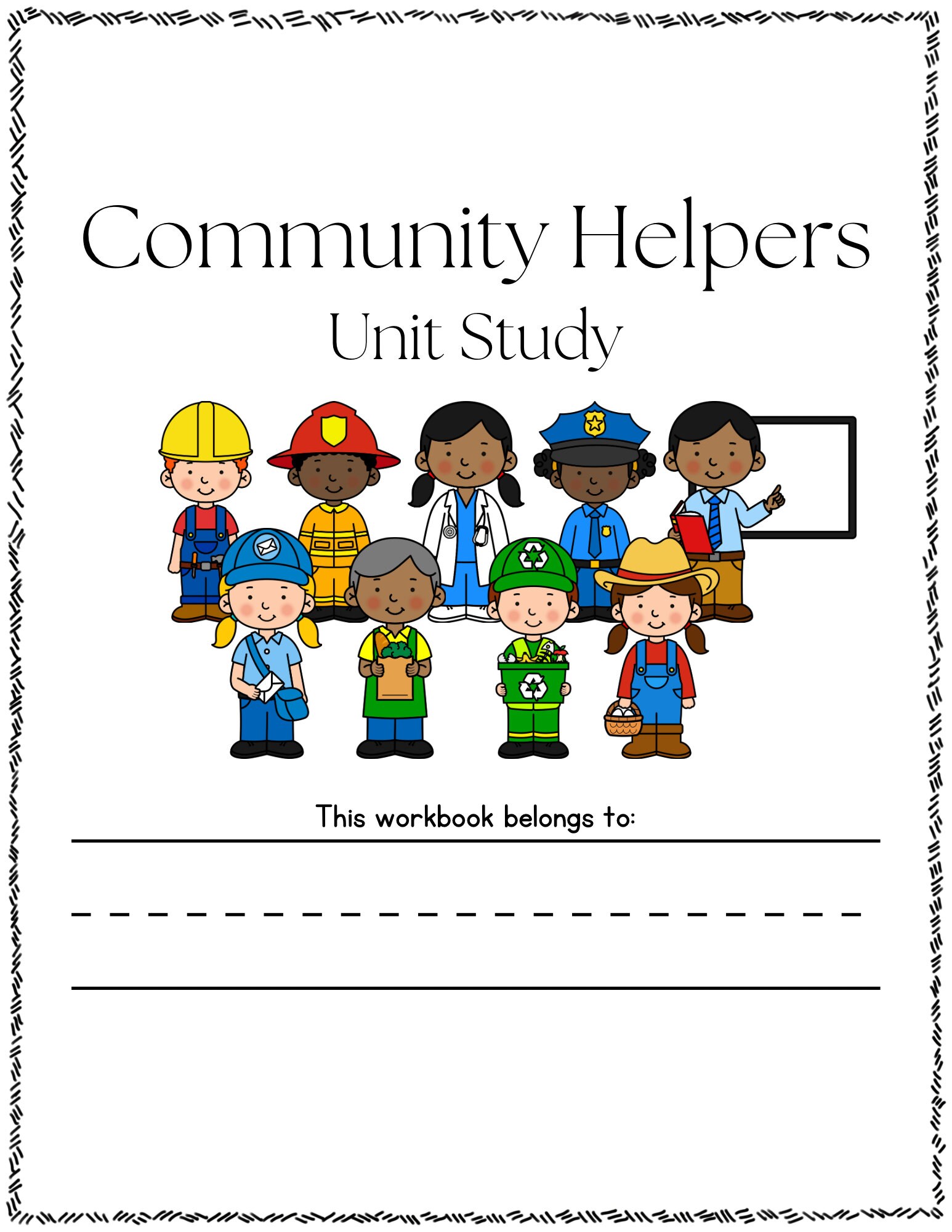 Community Helpers Unit Study / Community Workers Activities / Community ...