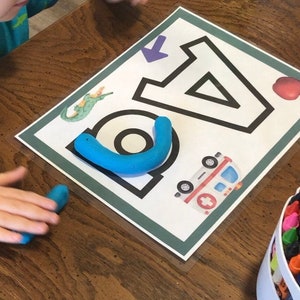 Alphabet Play-doh Mats / Letter Playdoh Mats / Alphabet Playdough ...