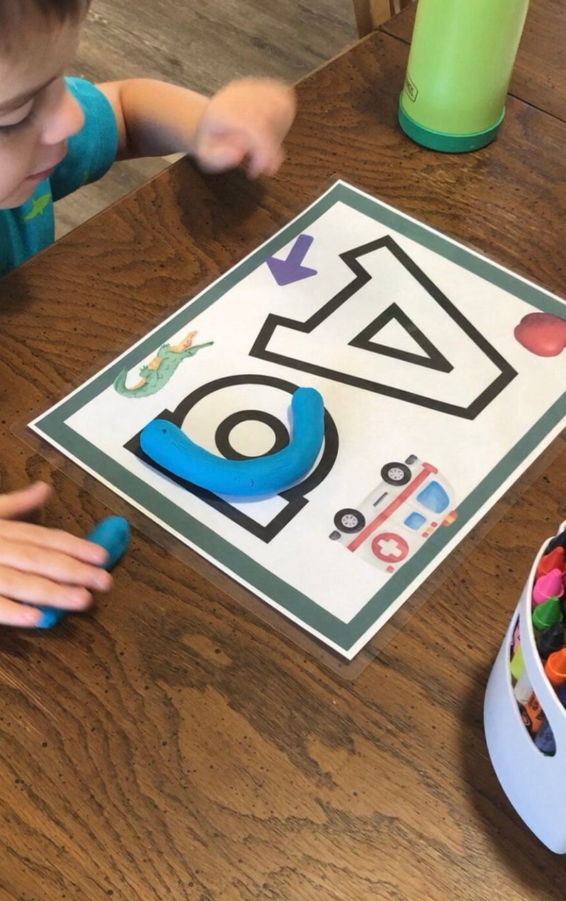 Alphabet Play-doh Mats / Letter Playdoh Mats / Alphabet Playdough ...