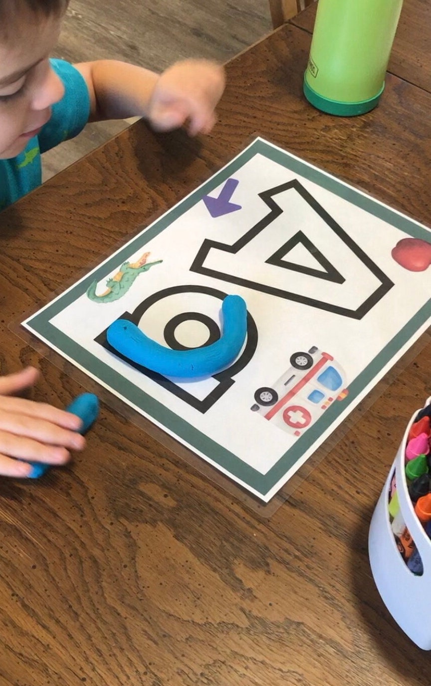 Alphabet Play-doh Mats / Letter Playdoh Mats / Alphabet Playdough ...